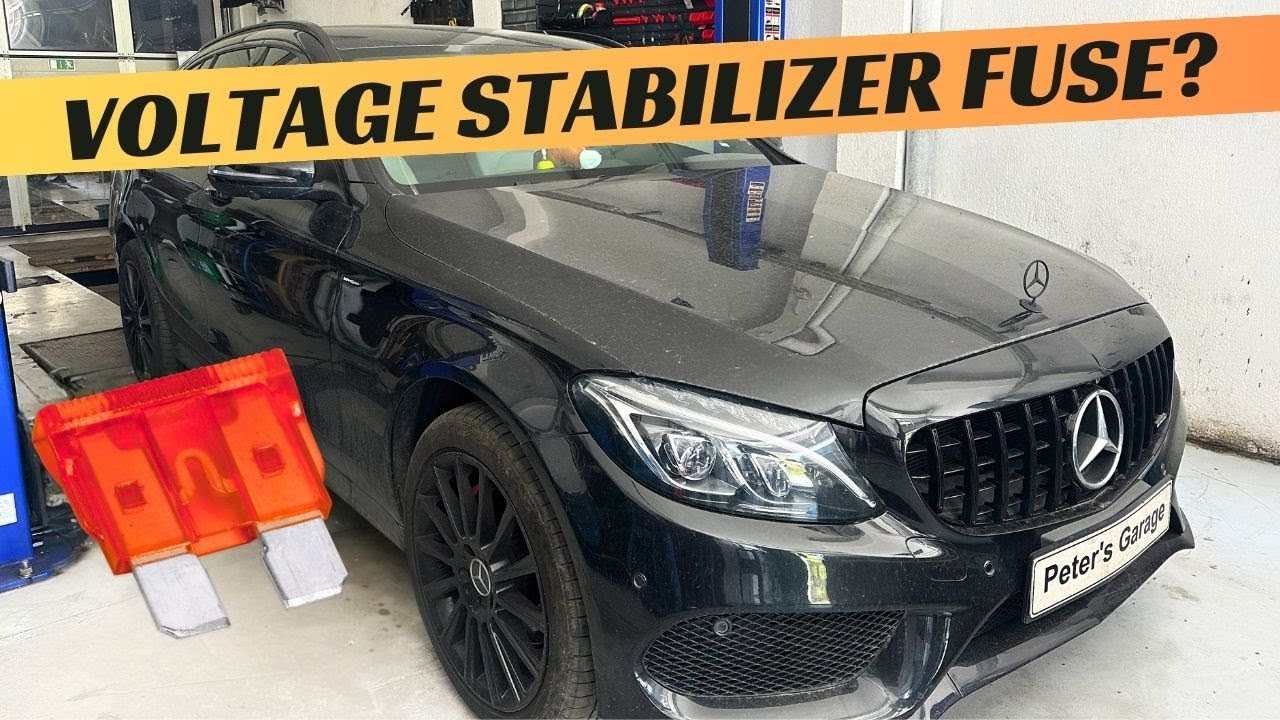 Mercedes W205 Voltage Stabilizer fuse relay location replacement C160 ...