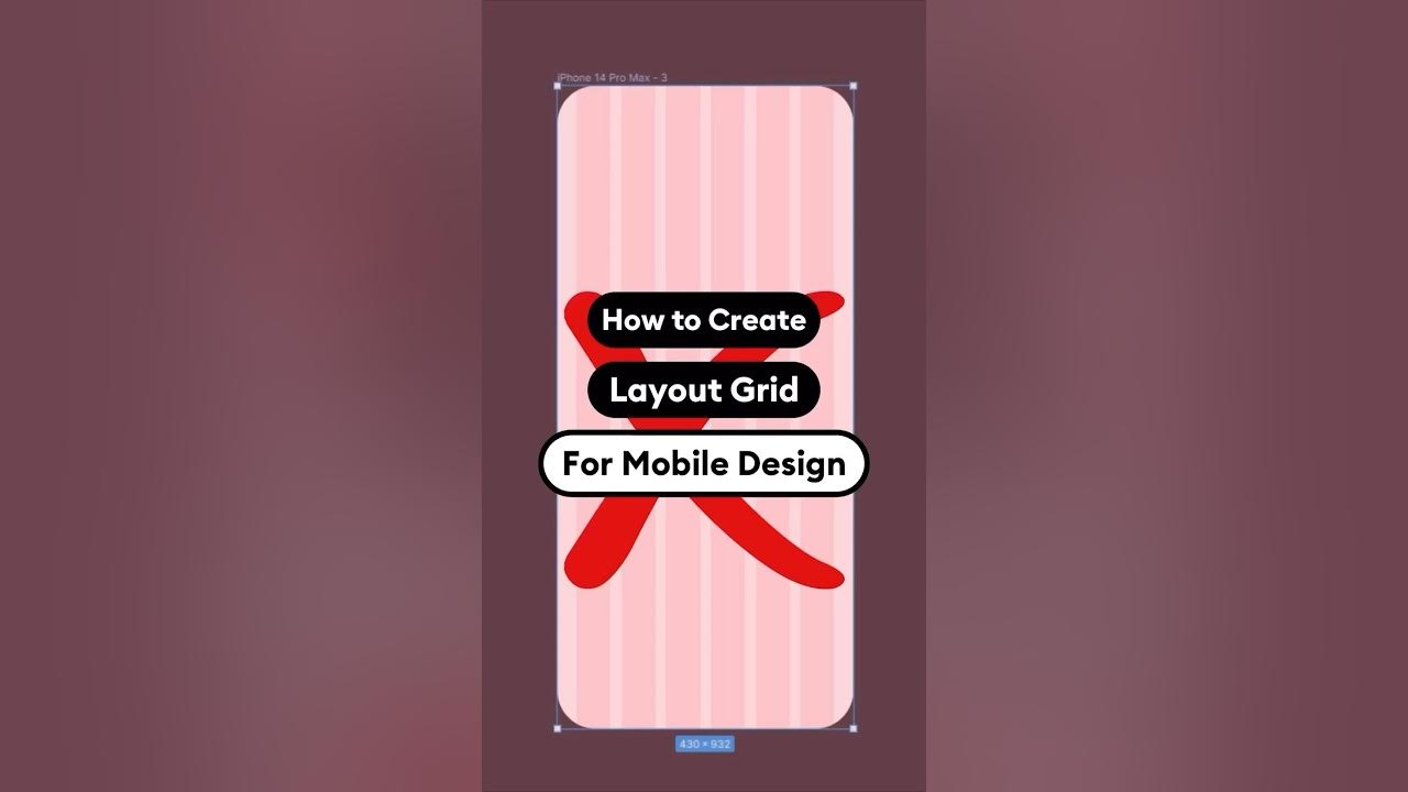 How to create layout grid for Mobile design #figma #tutorial #uiuxdesigners #gradient - YouTube