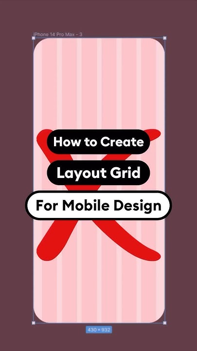 How to create layout grid for Mobile design #figma #tutorial #uiuxdesigners #gradient - YouTube