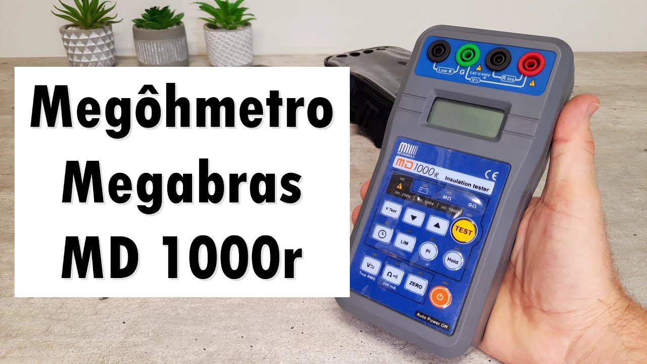 Megôhmetro Megabras, MD1000R. Insulation Tester MD1000R #Megabras - YouTube