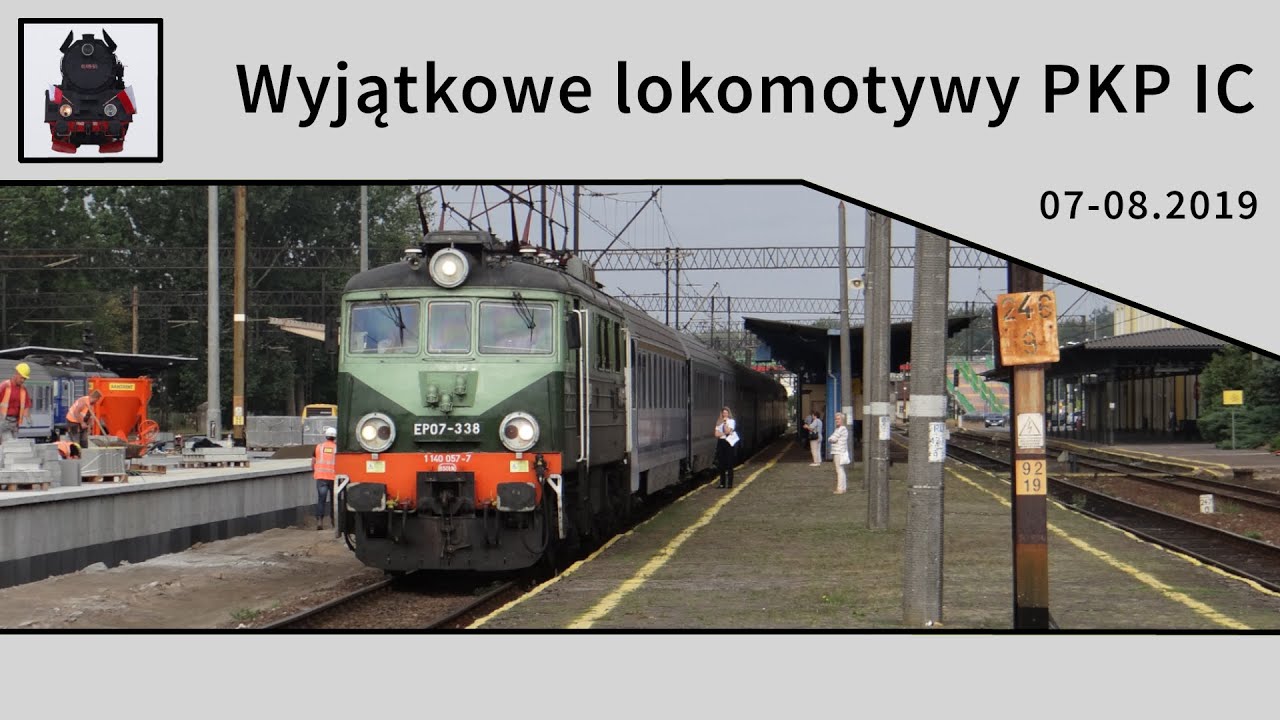 Lokomotywy w historycznych malowaniach - EP07-338, EP07-356, EP08-001 ...