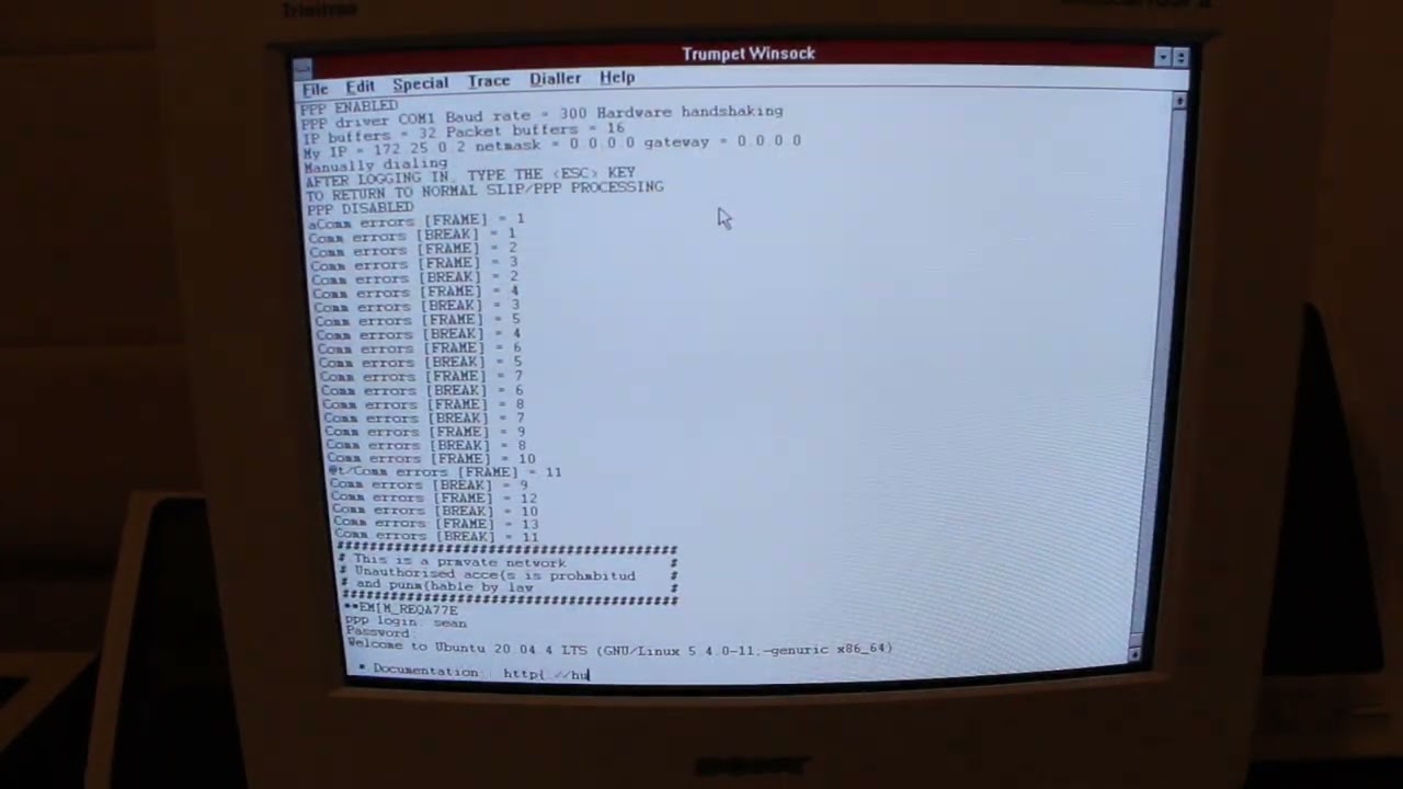 Acoustic coupler modem with rotary phone - 300 baud dial-up internet ...