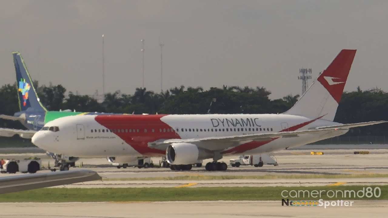 Dynamic Airways Tug To Gate | Boeing 767-200 | N251MY | Ft Lauderdale ...