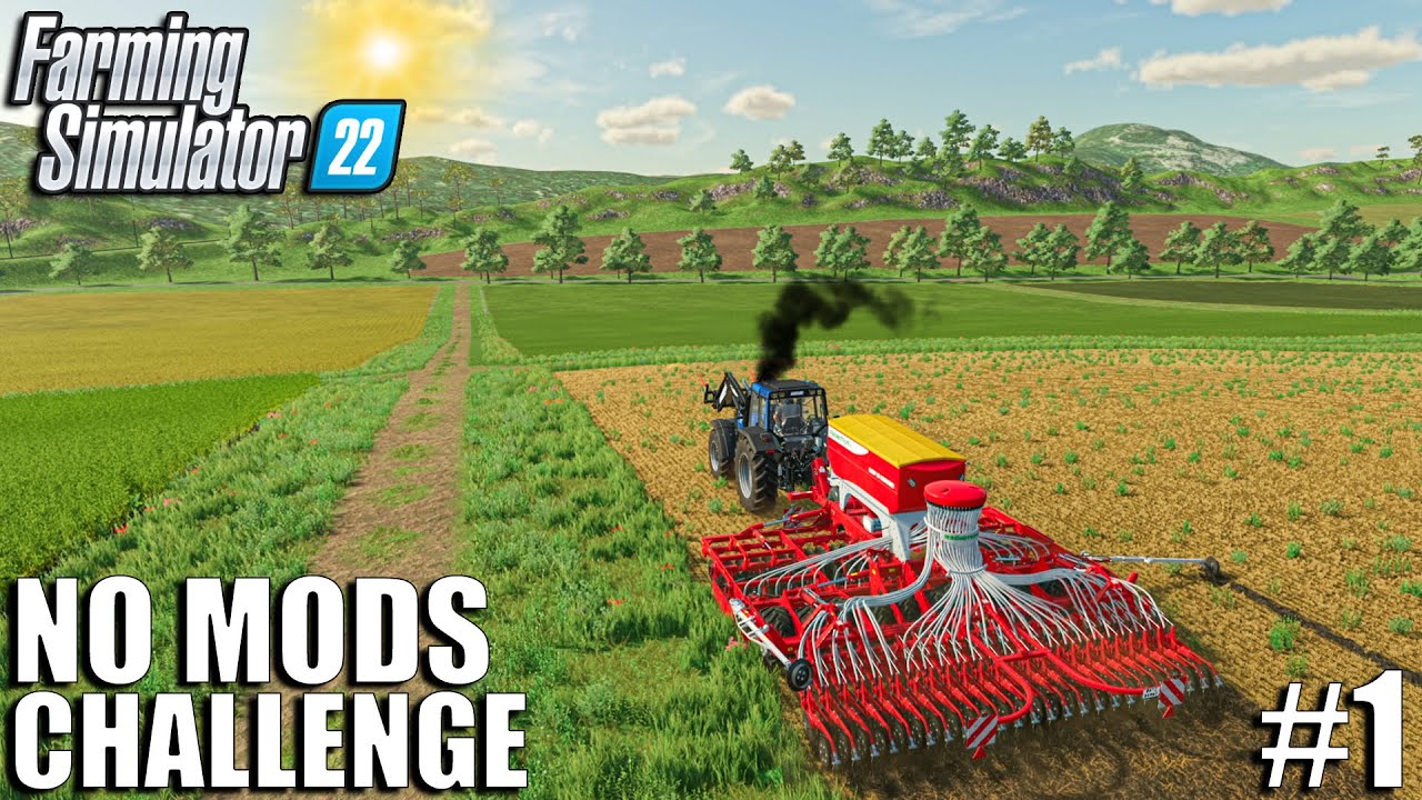 THE ADVENTURE BEGINS!!! | NO MODS Challenge | Episode 1 | Farming ...