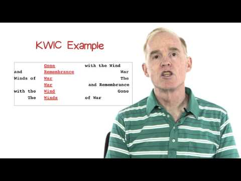 KWIC Exercise