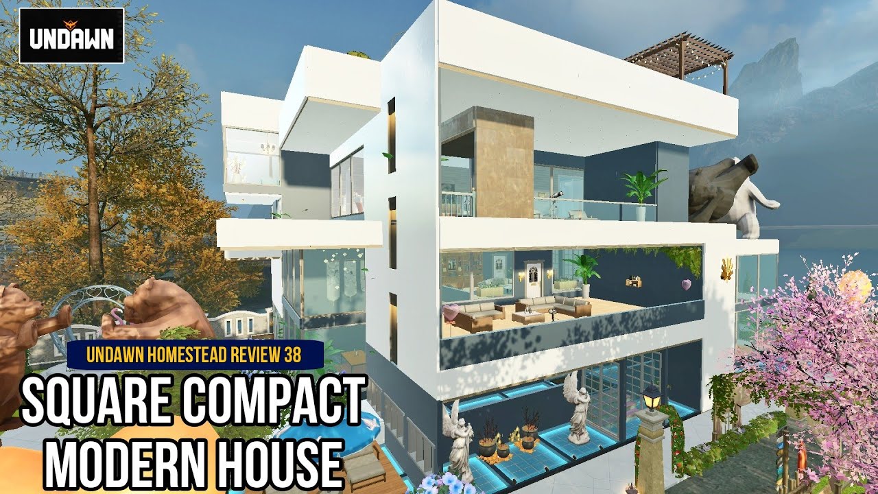 REVIEW RUMAH BESAR KEKINIAN TANPA TANGGA DENGAN FULL DECOR TAMAN ...