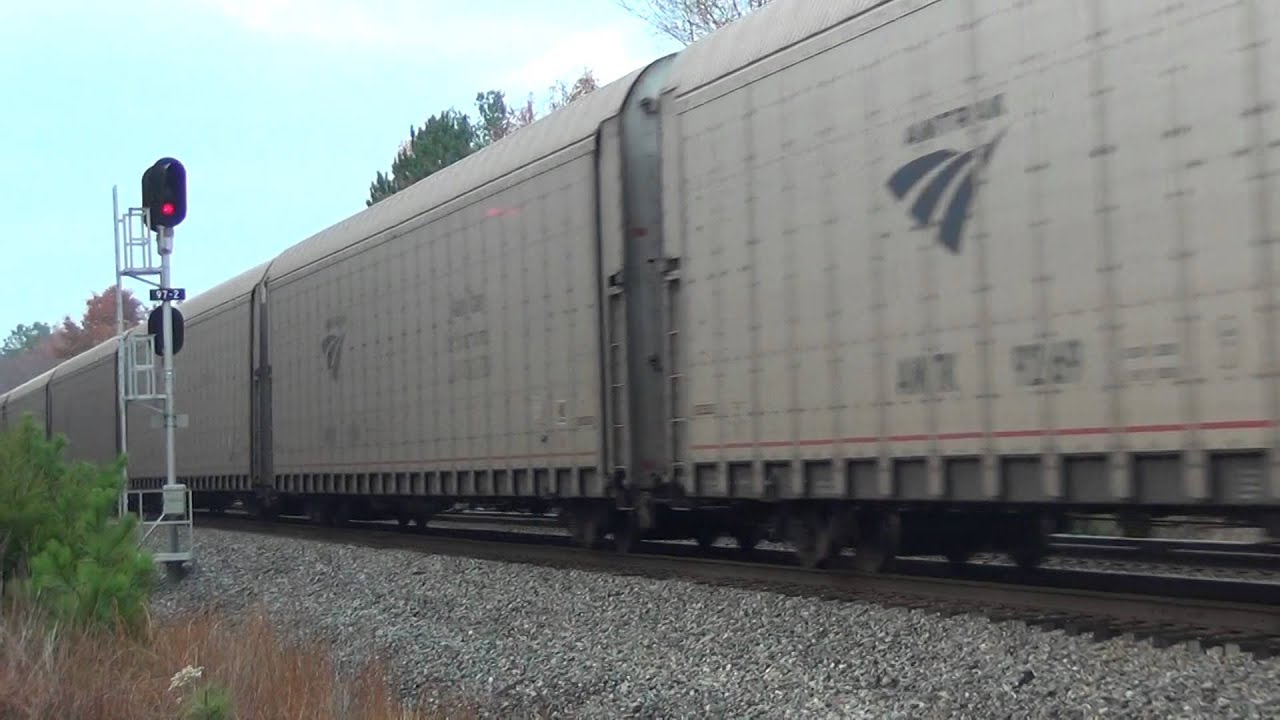 Amtrak Auto Train #52 by Hunton Station Park - YouTube