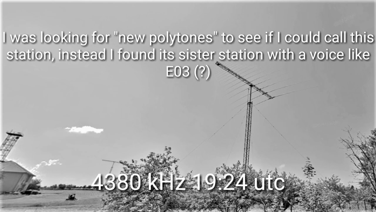 new unidentified number station on 4380 kHz - YouTube