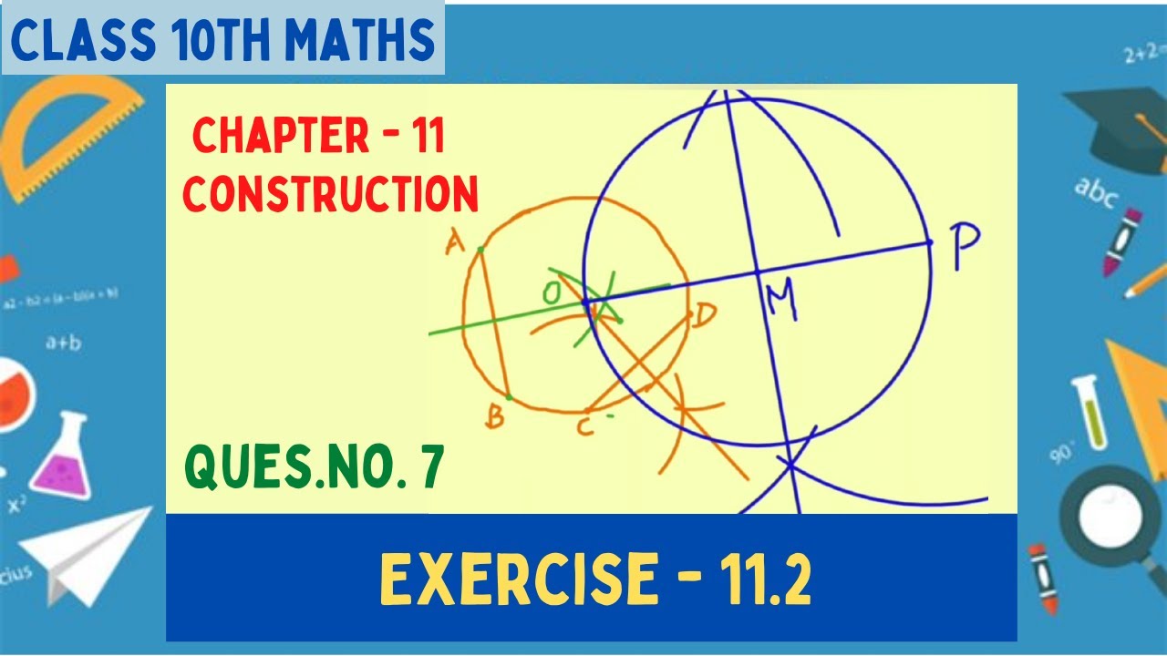 Class 10 math Construction chapter - 11 | Exercise - 11.2 Question no. 7 | Construction 8 ...