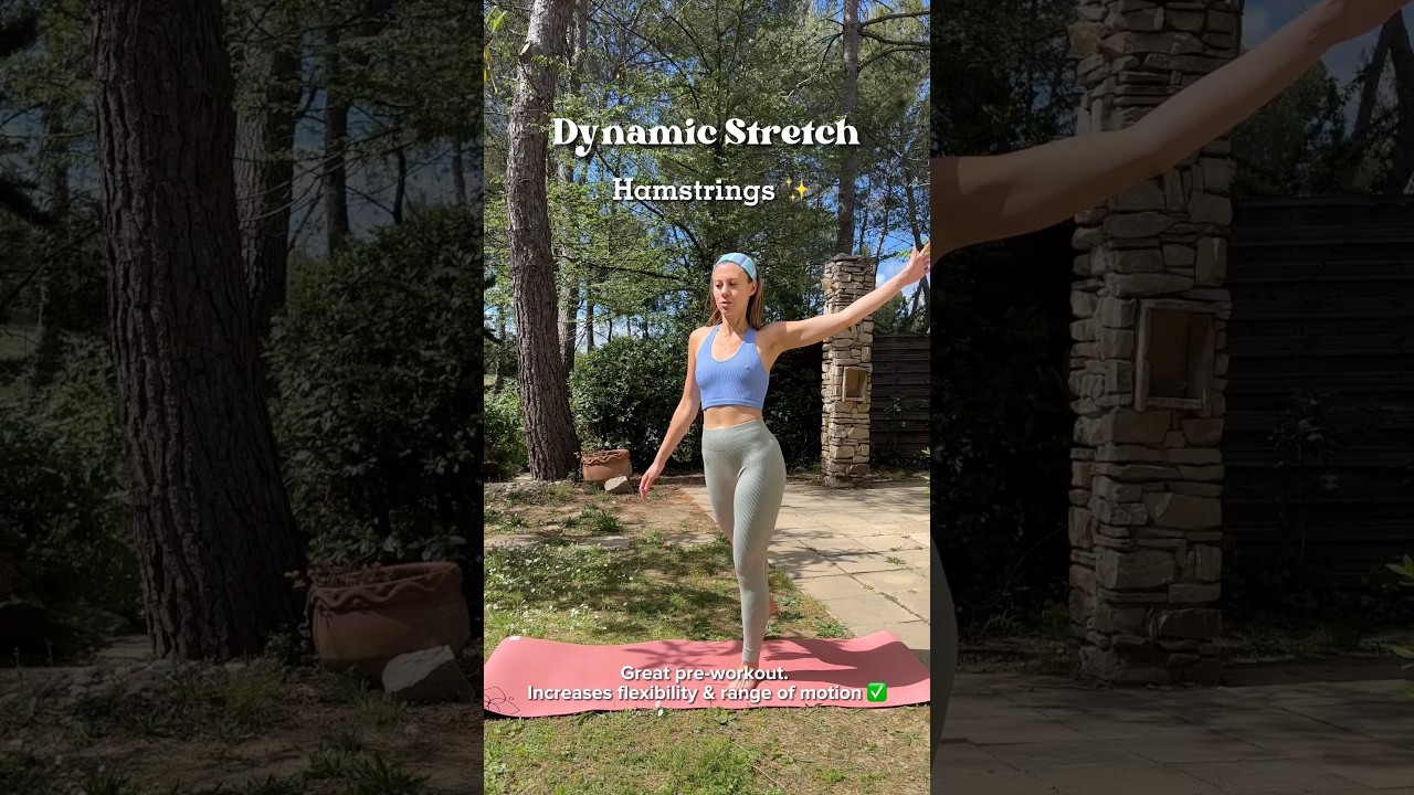 Dynamic Hamstring Stretch #hamstrings #stretches #fitnessgirl #fitspo ...