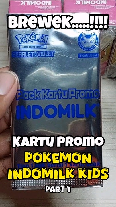 Brewek Kartu Promo Pokemon Indomilk Kids Part 1 #pokemon #pokemontcg #indomilk - YouTube