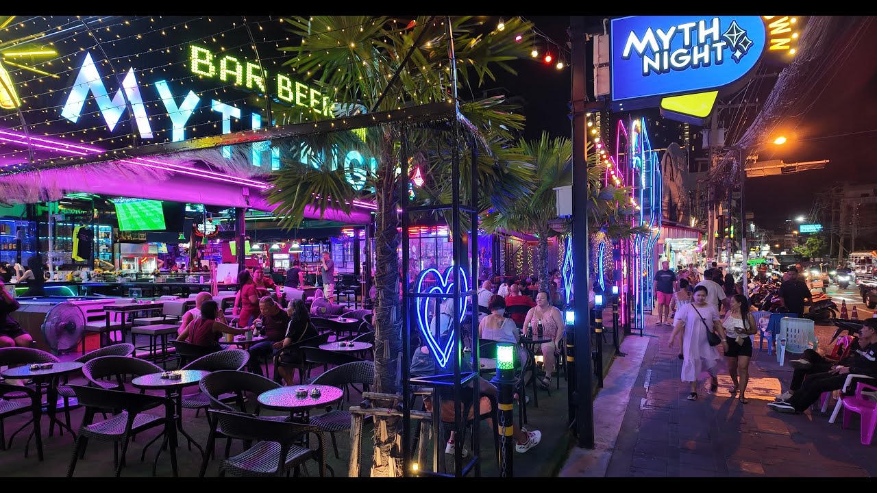 Pattaya Myth Night Beer Town, Thailand - 4K 30FPS - YouTube