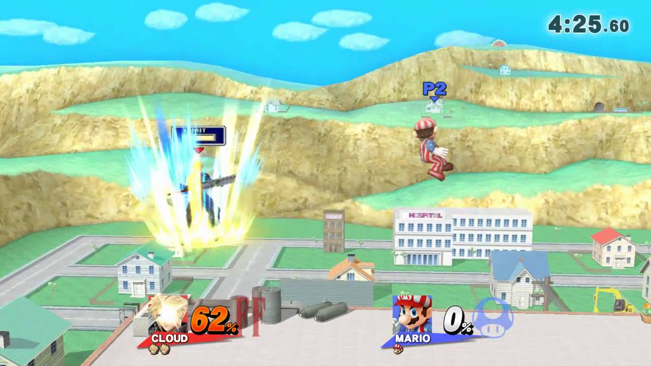 Cloud vs Mario - YouTube