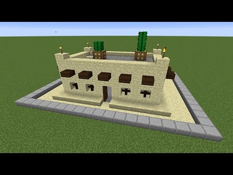 Minecraft TUTORIAL - How to build a SMALL SANDSTONE HOUSE #1 - YouTube