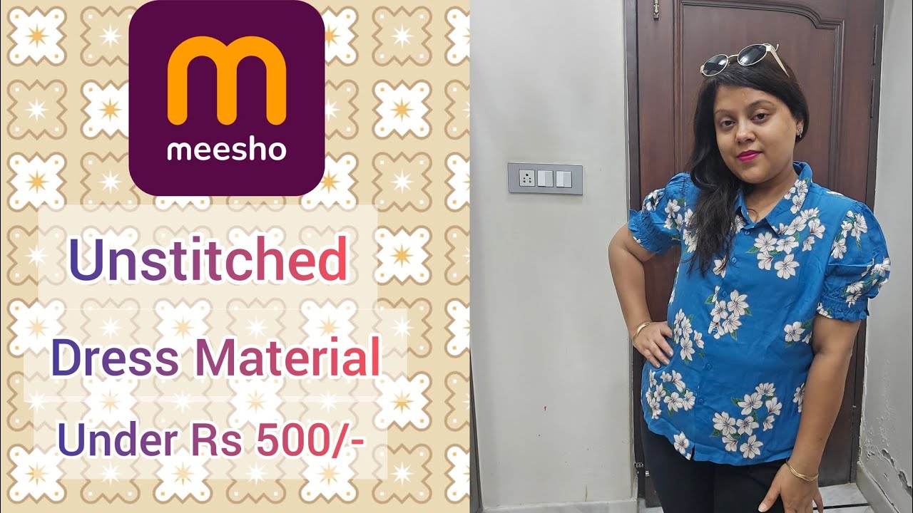 Meesho Haul/ Meesho Unstitched Dress Material/ Affordable Suits from ...