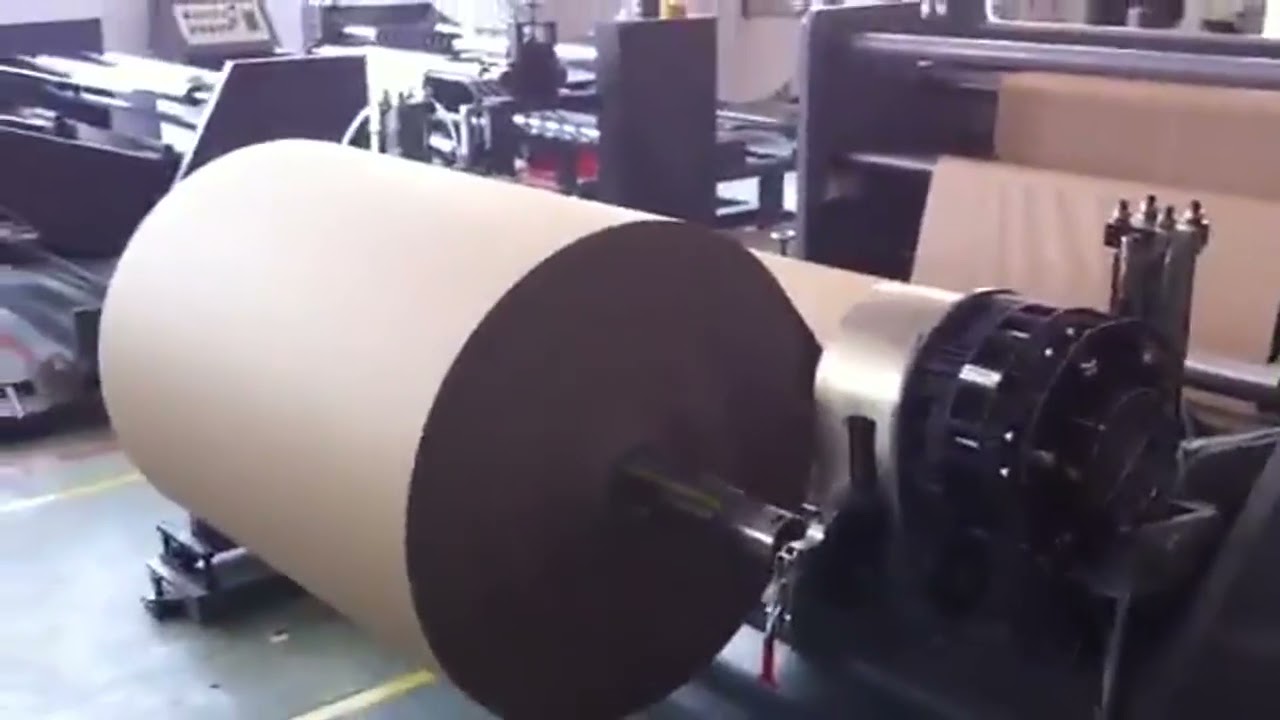Kraft Paper Roll Production workshop - YouTube