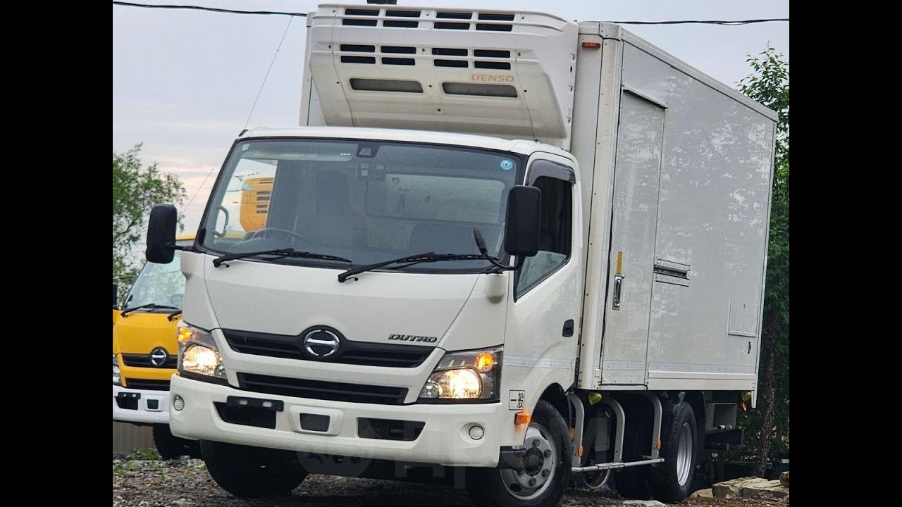 TOYOTA DYNA (HINO DUTRO) 2018 Г рефрежиратор -+32 автомат - YouTube