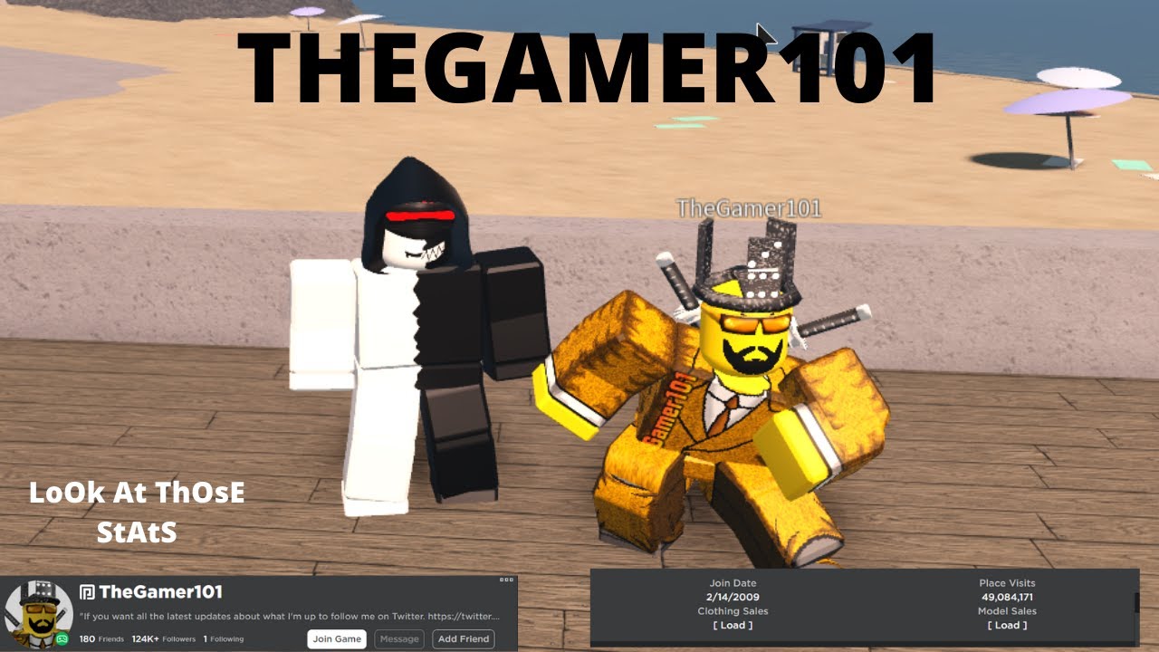Thegamer101 in my server (roblox) - YouTube