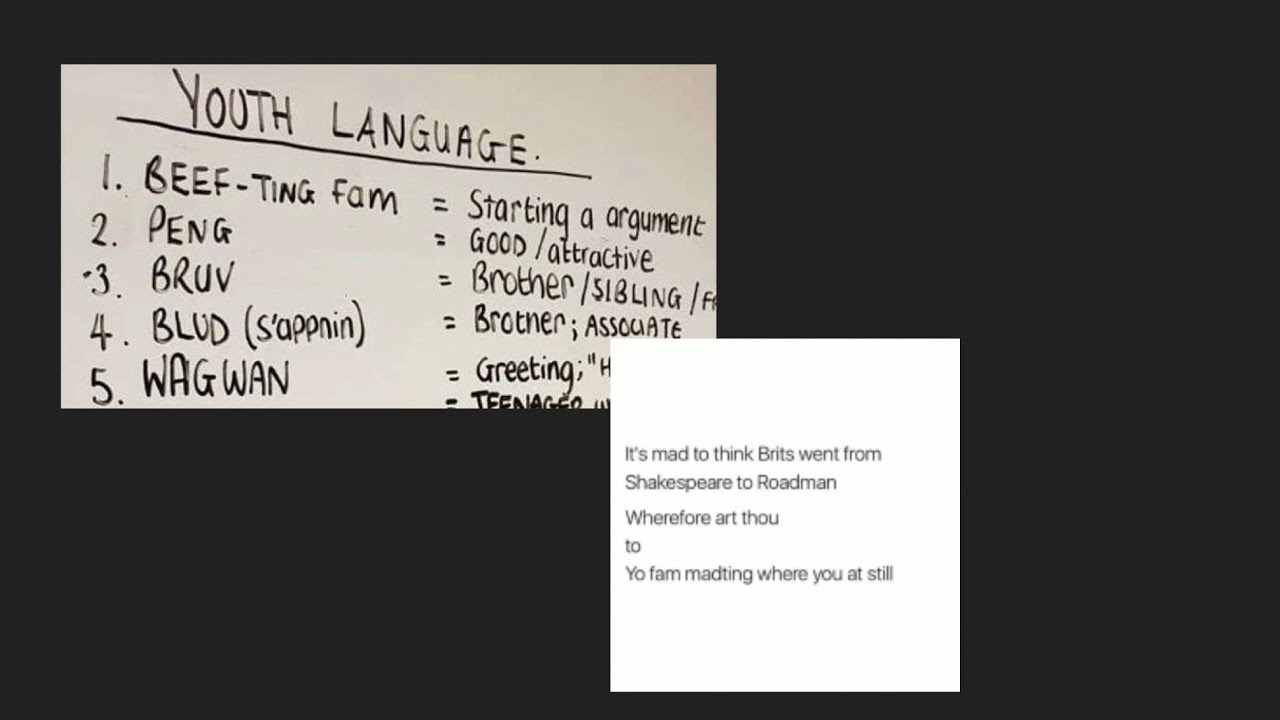 British Roadman Dialect - YouTube