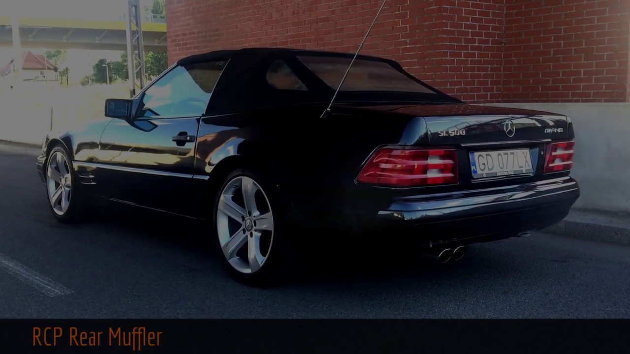 Mercedes-Benz SL500 R129 | RCP Exhausts Rear Muffler - YouTube