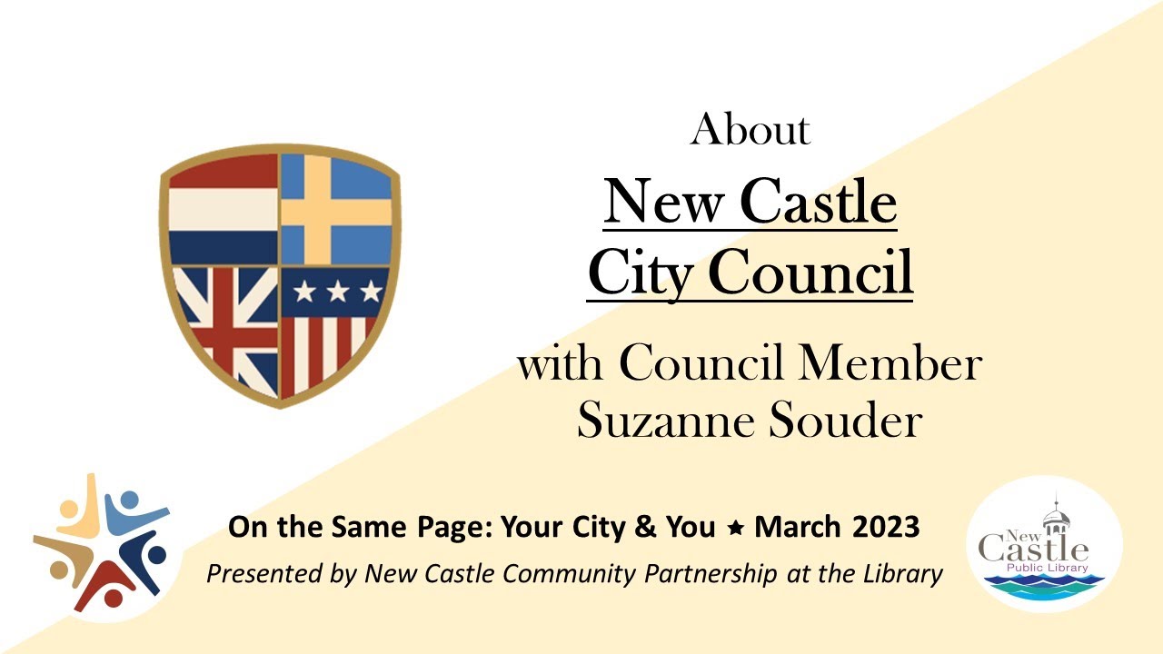 About New Castle City Council with member Suzanne Souder - YouTube