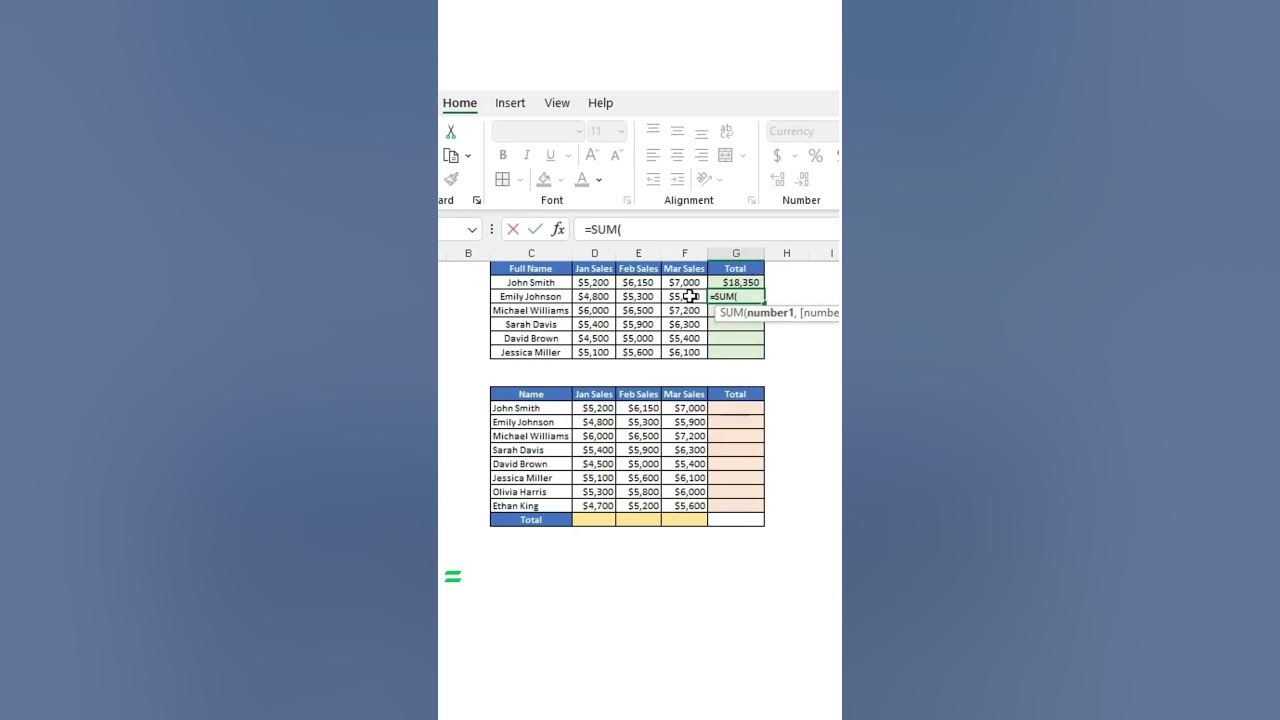 "Summing Made Easy – Master Excel with These Simple Shortcuts!" #exceltips #excellife # ...