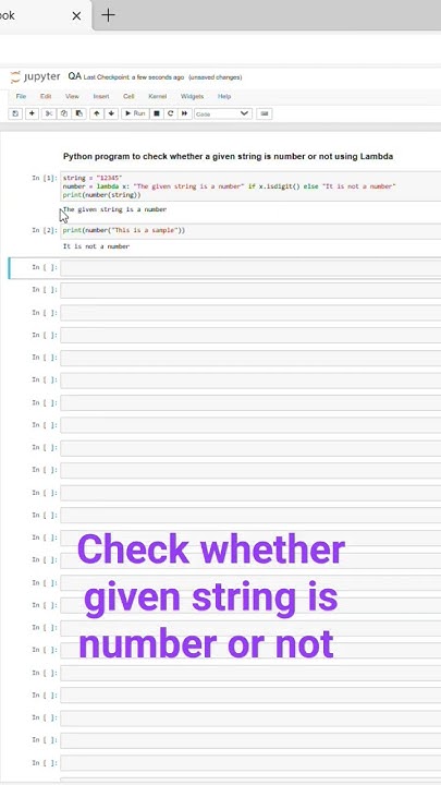 282 Python Program To Check Weather A Given String Is Number Or Not Using Lambda Pythontricks