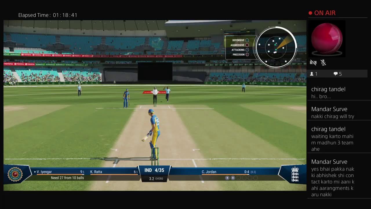 Cricket 22 PS4 First Ever Gameplay - YouTube