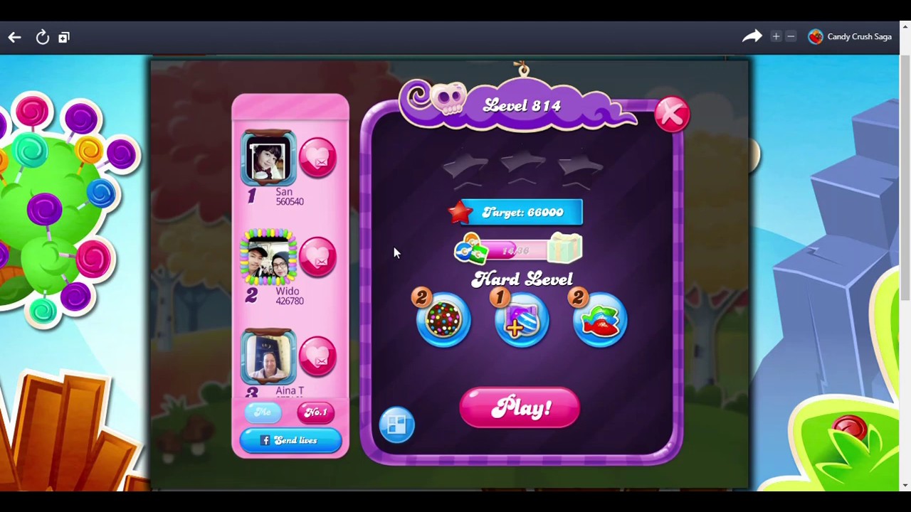 Candy Crush Saga LEVEL 814 (3 STAR) New Version - YouTube