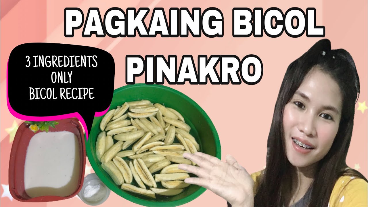 PINAKRO NA BATAG(GINATAANG SAGING NA SABA )PINAKRO BICOL RECIPE +PAANO ...