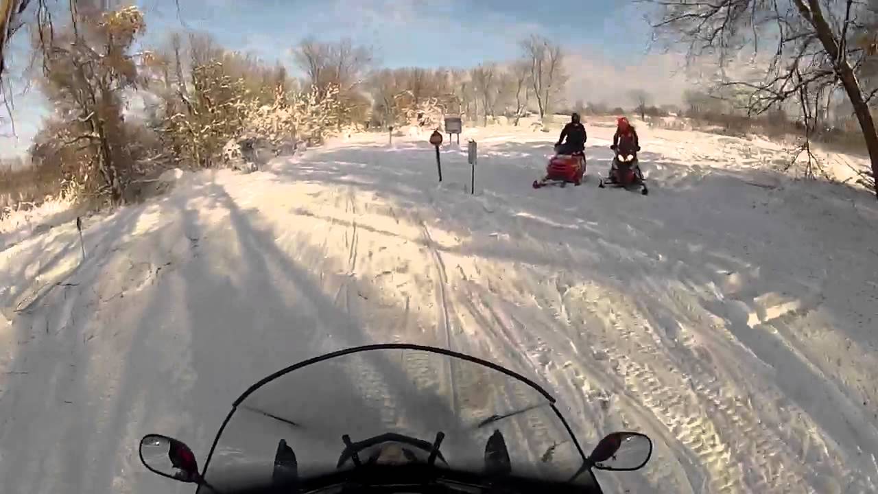 Dodge County, WI, snowmobiling - YouTube