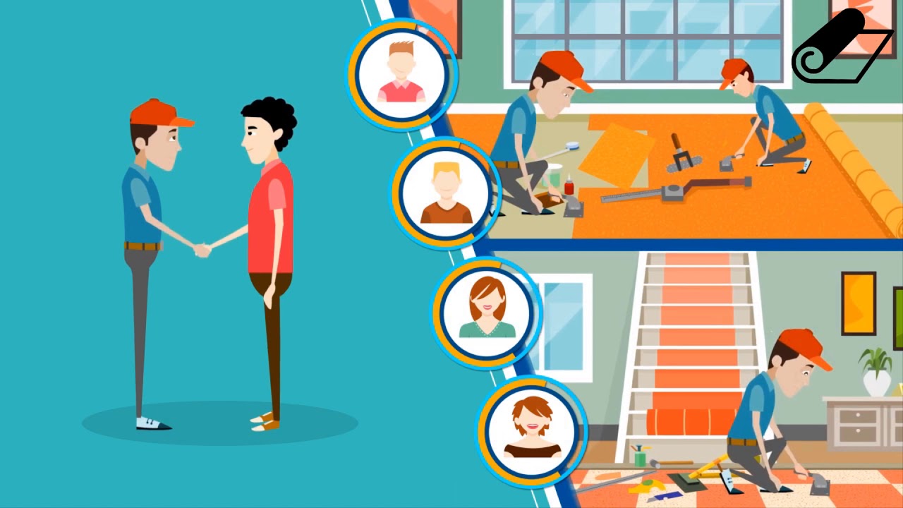 Carpet Installation 2D Animated Promo Video - YouTube