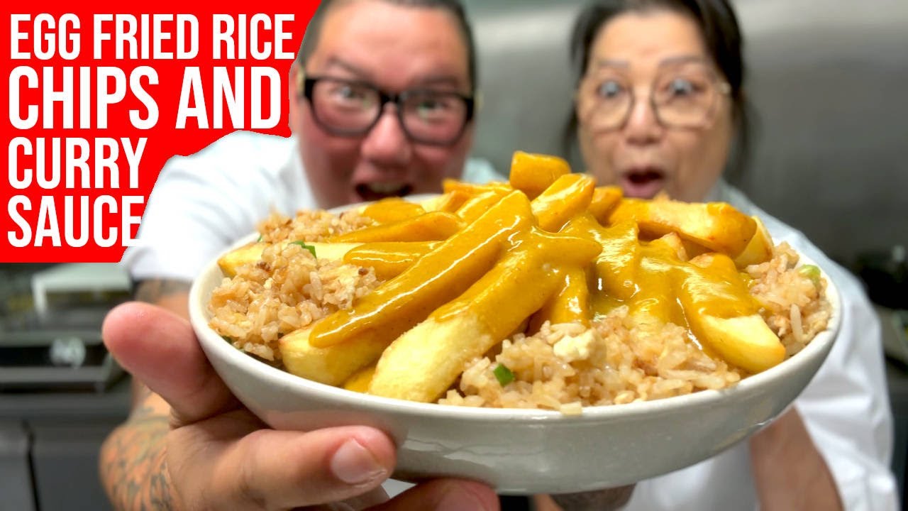 The ULTIMATE Chinese Takeaway - Egg fried Rice, Chips and Curry Sauce 🍚 ...