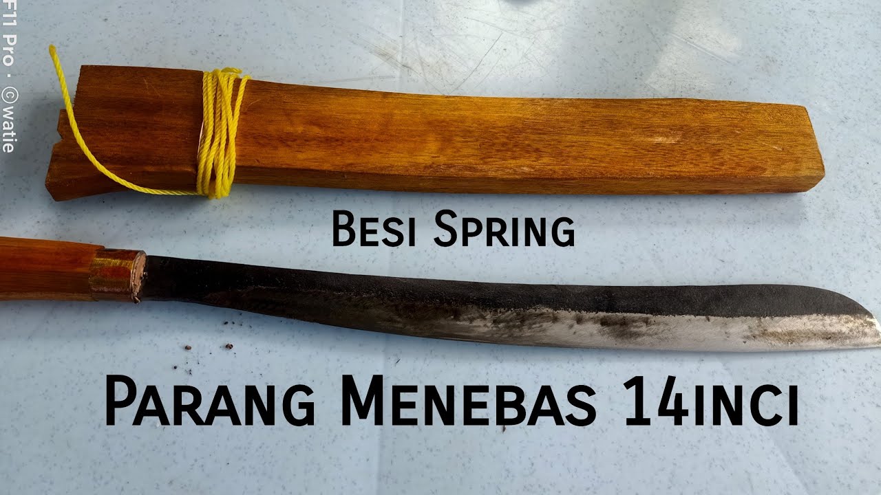 Parang menebas 14inci,tempahan daripada sahabat dari Sarawak. - YouTube