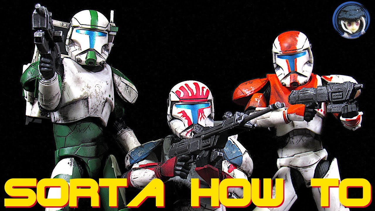 Weathered Star Wars The Black Series Republic Commando Boss, Sev, And ...