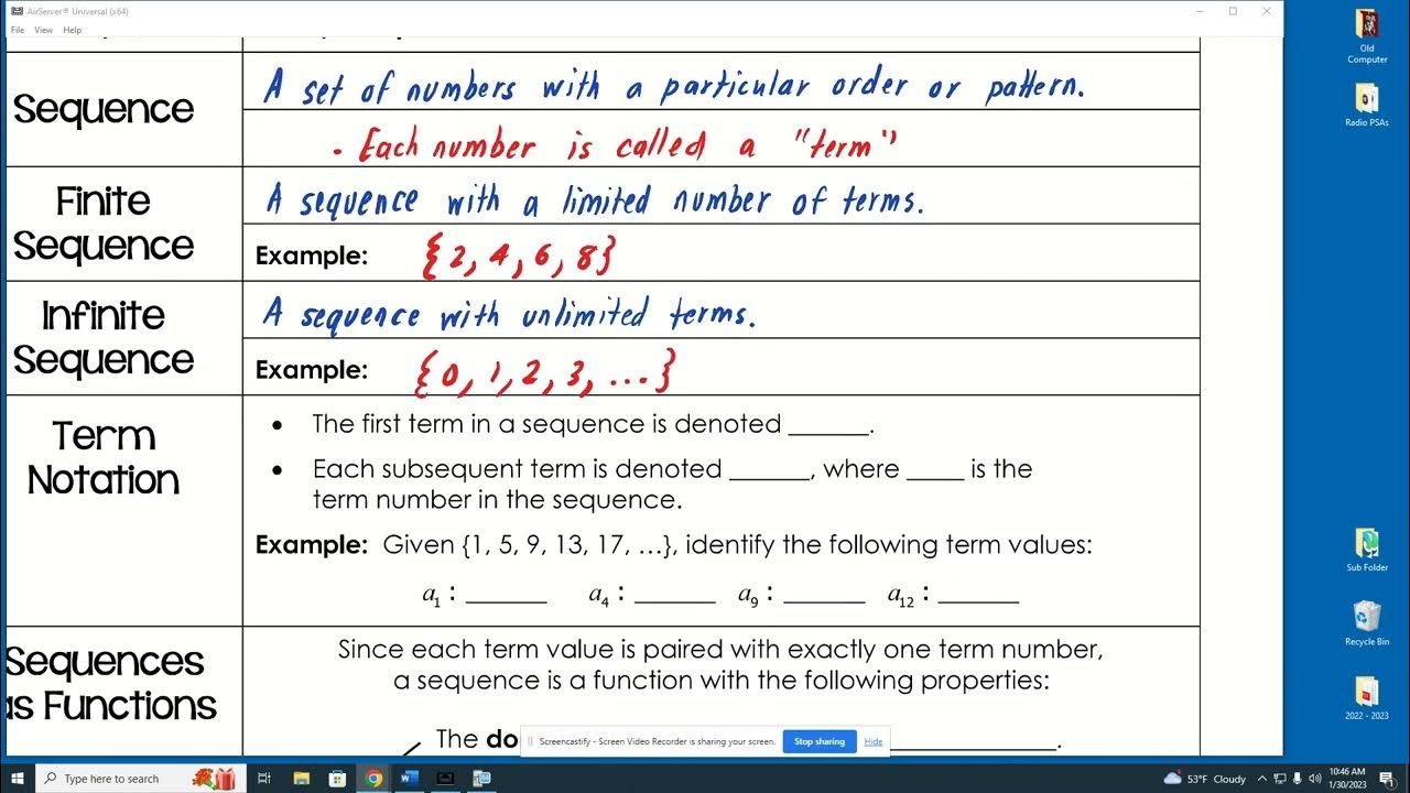 Intro to Sequences - Recursive - YouTube