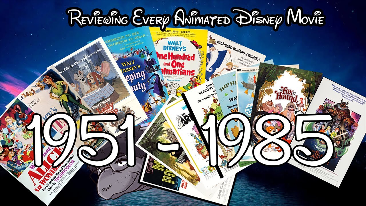Reviewing Every Animated Disney Movie Part 2 (1951-1985) - YouTube