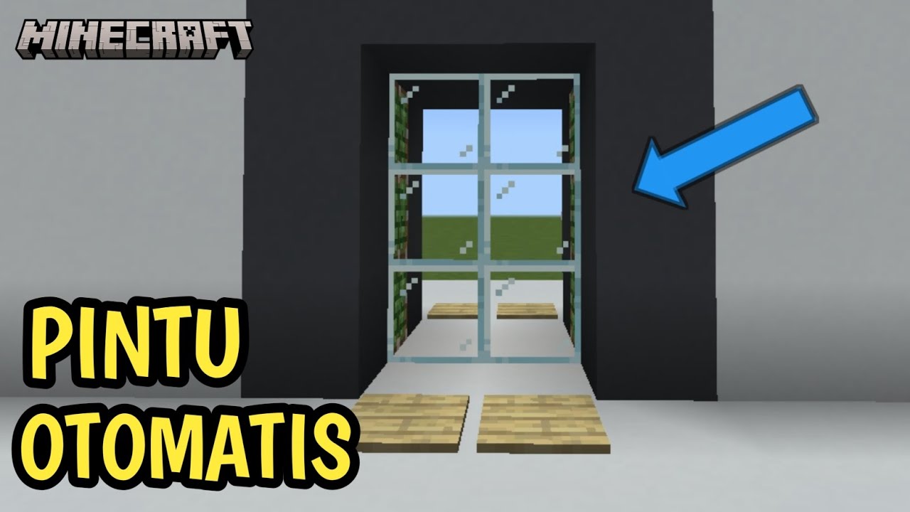 Cara Membuat Pintu Otomatis Di Minecraft - YouTube