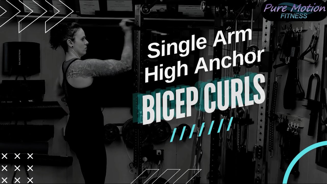 Single Arm High Anchor Bicep Curls - YouTube