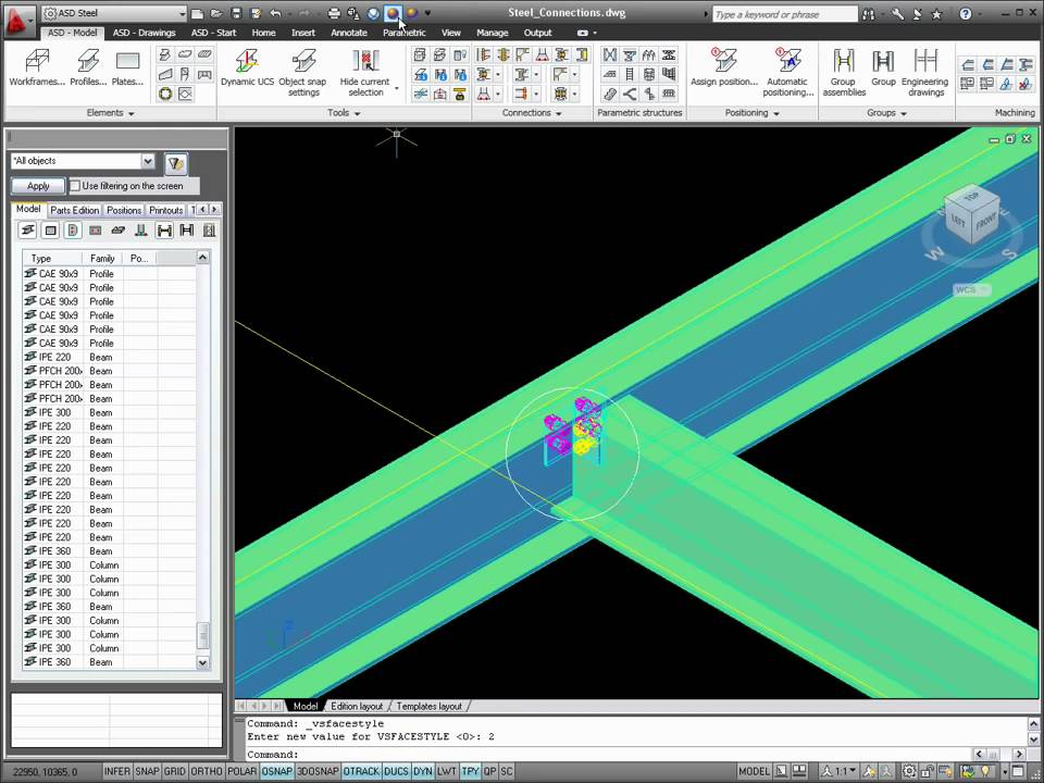 Revit Structure_Steel Connections - YouTube