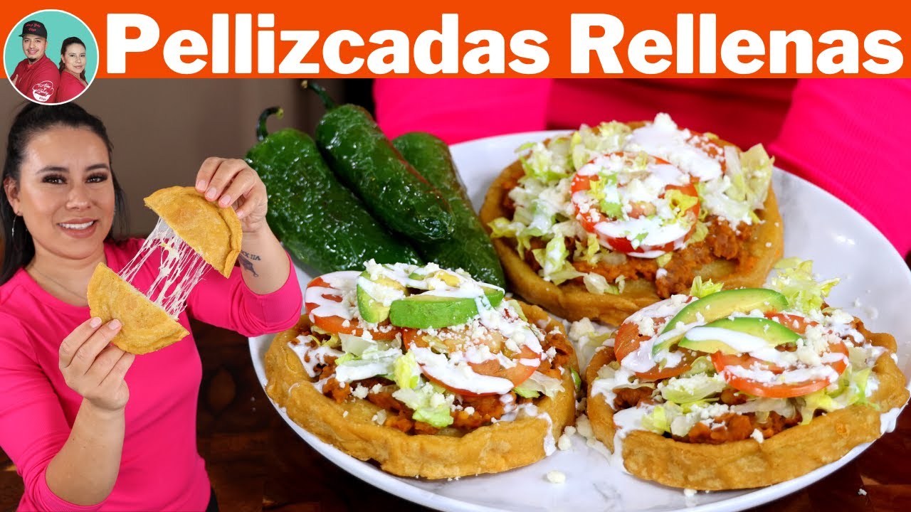SOPES (Pellizcadas) Rellenas de QUESO | De FRIJOLES con CHORIZO - La ...