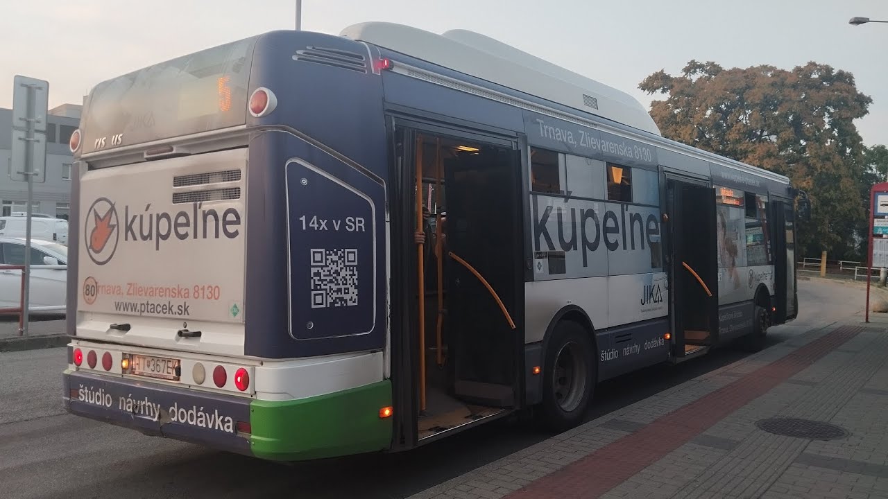 MHD Trnava (Linka 5) Irisbus Citelis 12m CNG - YouTube