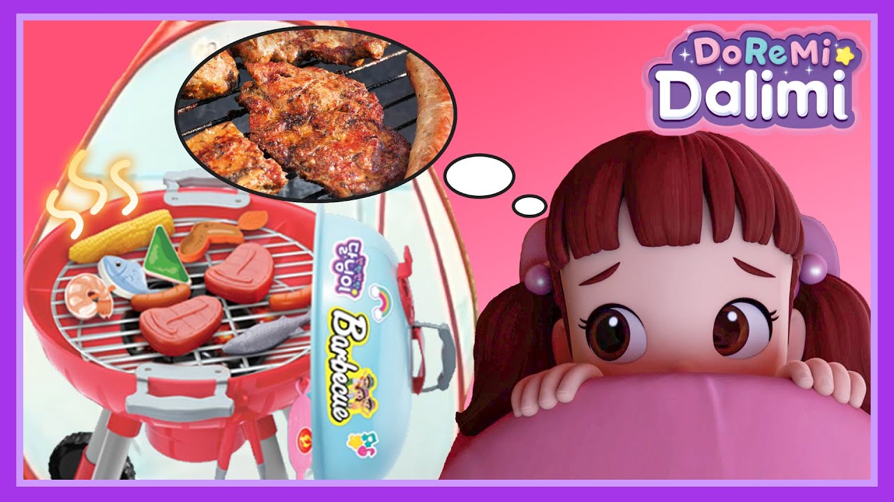 I wanna eat BBQ! | Cartoon and toy | Kids Role-Play | Animation | Doll ...