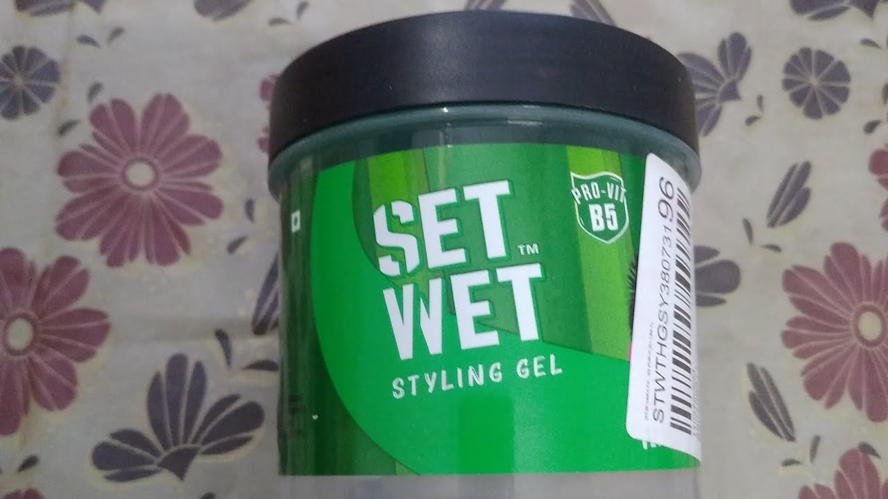 Set Wet Vertical Hold Hair Styling Gel 250 ml Review - YouTube