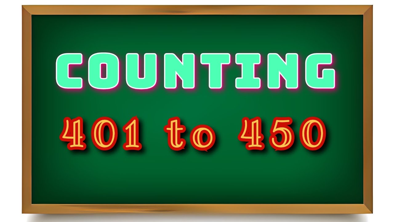 Learn Numbers 401 to 450// Counting from 401 to 450@babylearningindia ...