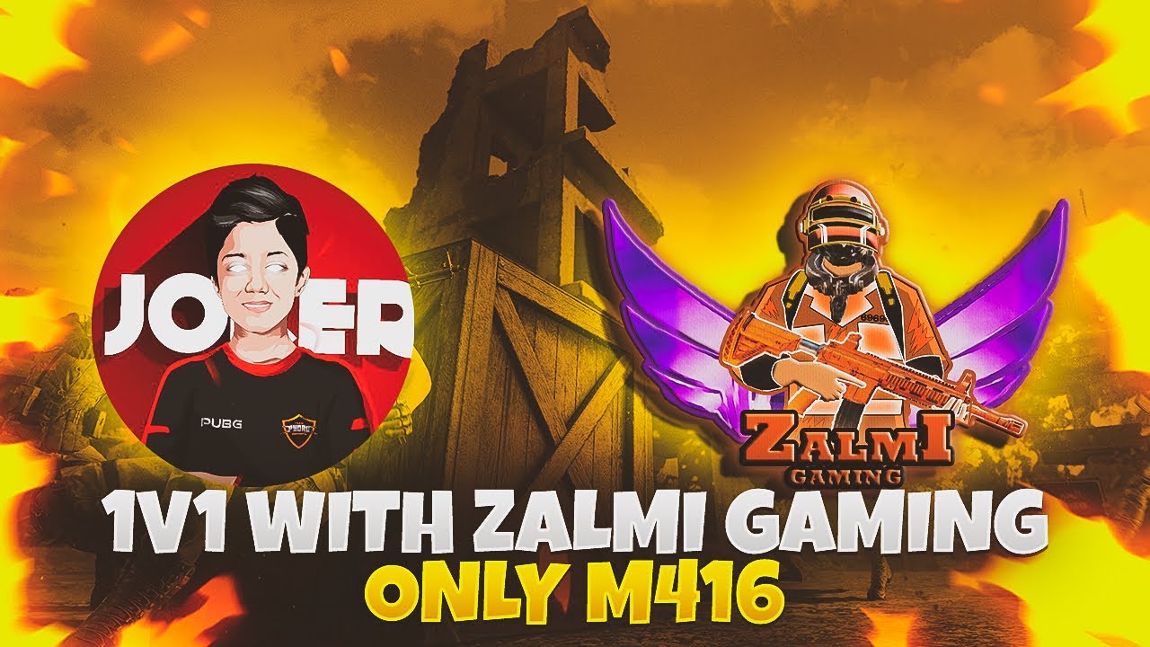 1V1 TDM WITH ZALMI GAMING | JOKER PLAYZ VS BURRAQ ZALMI | M416 ONLY | 11 YEARS OLD GAMER ...