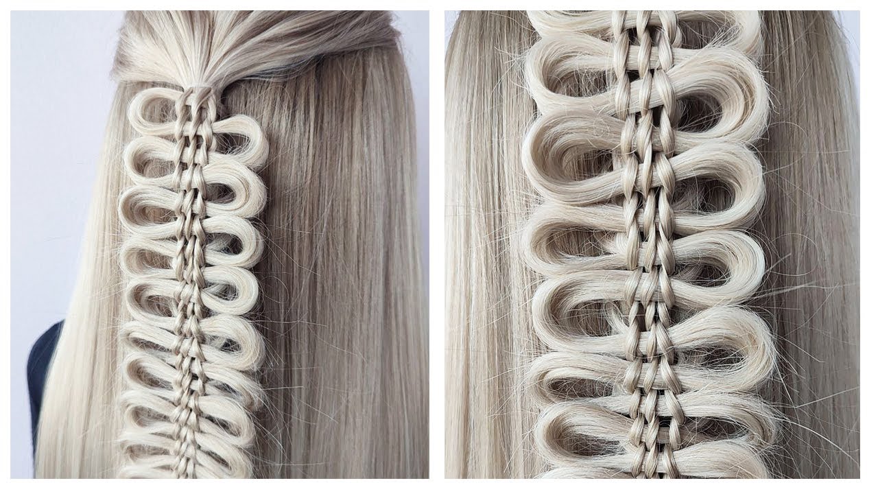 Unique Snake Braid Tutorial 🐍 Easy Half Up Hairstyle 🐍 Coiffure Facile ...