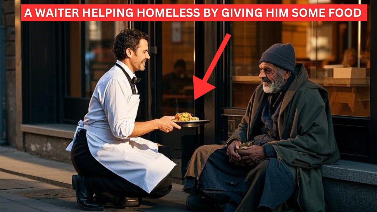 Waiter Fed A Poor Homeless Man Outside Restaurant! What happens next ...