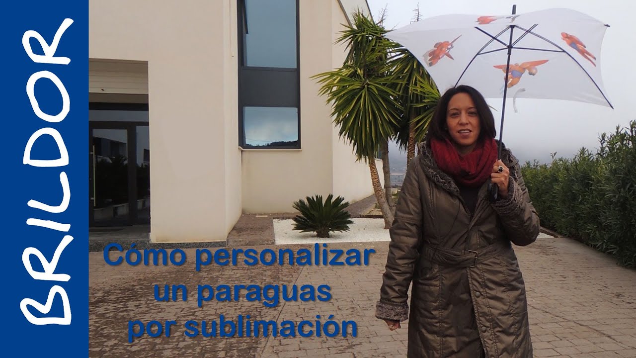 Cómo personalizar un paraguas por sublimación - YouTube