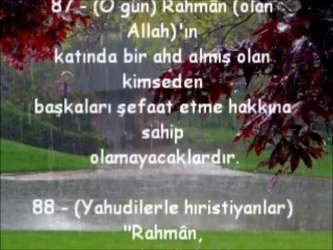 KABE'DE KUR'AN....MERYEM 77-98...MAHİR HOCA